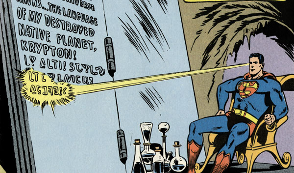 The 1950s-1960s Kryptonese Alphabet